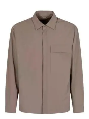 Herno Logo Plaque Long Sleeve Shirt - Neutrals