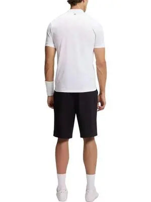 BOSS Bodymapping-jersey Slim-fit Polo Shirt With Zip Neck White
