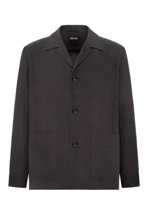 Zegna Linen Patch-pocket Jacket - Grey