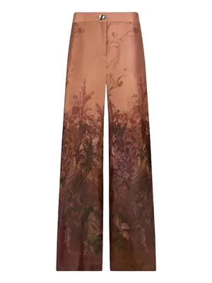 LIU JO Printed Twill Palazzo Pants