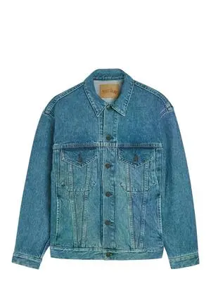 BLUE BLUE Washed Denim Trucker Jacket - Blue