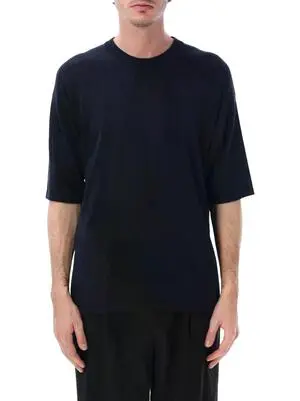 ROBERTO COLLINA Fine-knit T-shirt - Blue
