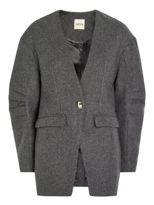 AKYN Pleated-sleeve Jacket - Grey