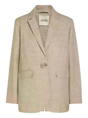 AKYN Noor Single-breasted Jacket - Neutrals