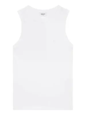 SAINT LAURENT Cassandre Embroidered Top
