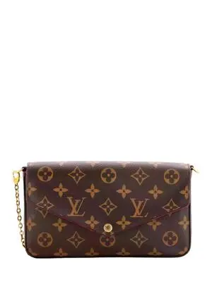 LOUIS VUITTON Felicie Pochette Monogram Canvas - Brown