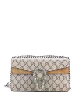 Gucci Dionysus GG Coated Canvas Small Shoulder Bag Brown