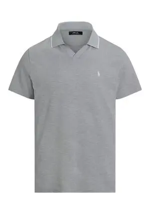 Rlx Ralph Lauren Logo-embroidered V-neck T-shirt - Grey