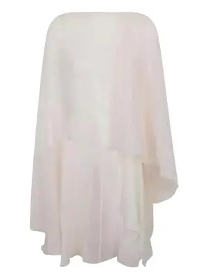 Ermanno Scervino Layered Draped Cape - White