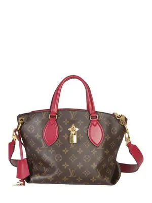 LOUIS VUITTON Monogram Canvas Flower Zipped Tote Pm - Brown