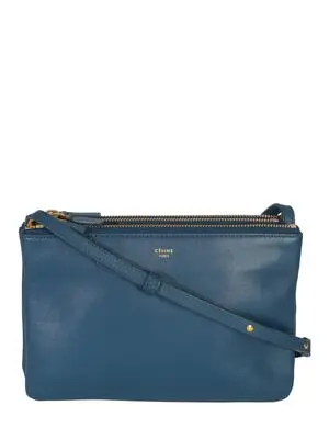 CELINE Lambskin Small Trio Crossbody Bag