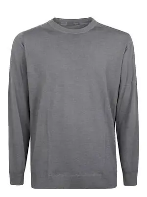 DRUMOHR Crew-Neck Wool Sweater Grey