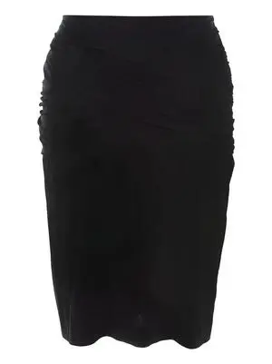 Escada Draped Front Skirt - Black