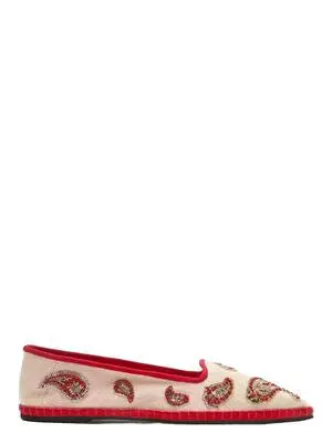 Malìparmi Beaded Embroidery Espadrilles - Neutrals