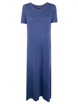 ANNE CLAIRE Short-sleeved Maxi Dress - Blue