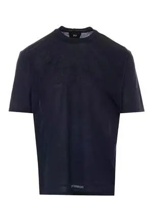 C.P. COMPANY Logo-print Jersey T-shirt - Black
