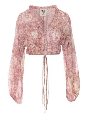 ANIYE BY Paisley-print Ruffled Blouse - White