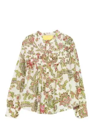 PHILIPPA 1970 Oriana Paisley-print Shirt - Neutrals
