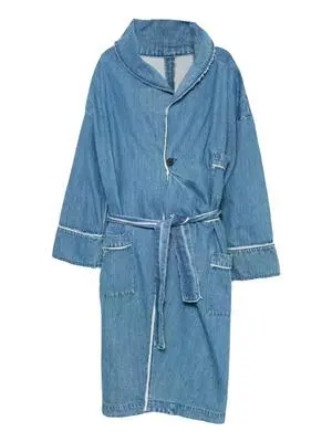 FAÇON JACMIN Miki Frayed-Hem Oversized Coat