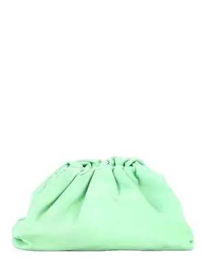 Bottega Veneta The Pouch Leather Teen Clutch Bag - Green