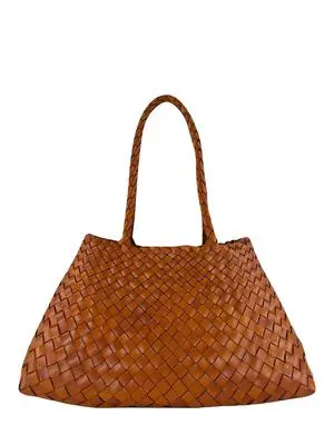 Dragon Diffusion Dragon Diffusion Santa Croce Big Woven Tote Brown