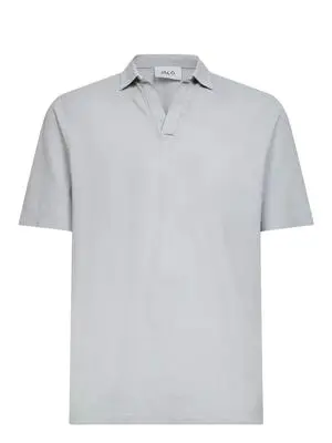 D4.0 V-neck Collared T-shirt - Grey