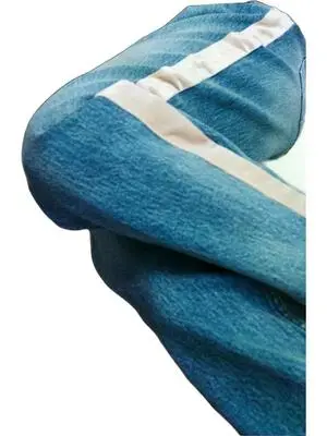 Hellessy Libby Velvet-stripe Bow-detail Jeans - Blue