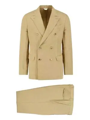 Boglioli Double-breasted Suit - Neutrals