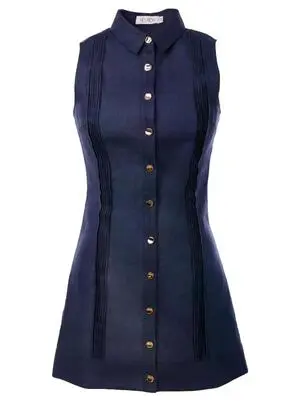 HEVRON Riva Mini Dress - Blue