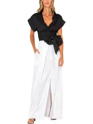JBQ Kora Wrap-around Top - White