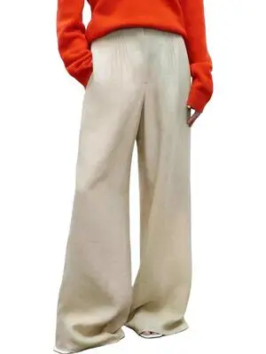 TWP Pleated Wide-Leg Trousers