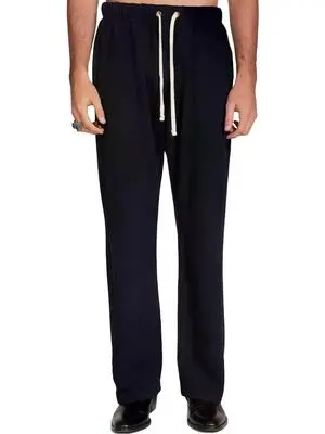 LES TIEN Piqué Trousers - Blue
