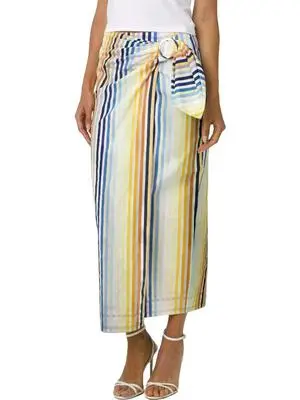 TOCCIN Gwyneth Midi Skirt - Blue