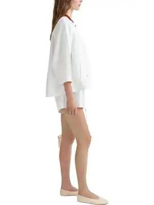 Posse Perri Linen Shorts - White