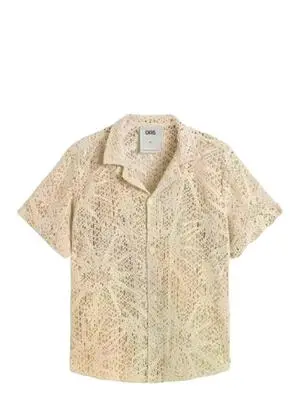 OAS Company Astrea Cuba Crochet-knit Shirt - Neutrals