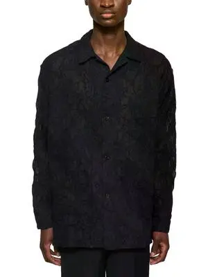 CMMN SWDN Ario Button-down Wool Shirt - Blue