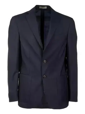 Corneliani Notch-lapel Single-breasted Blazer - Blue