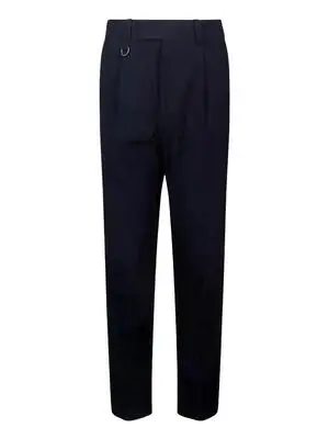 PAOLO PECORA Pleated Trousers - Blue