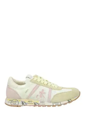 Premiata Lucyd 8141 Suede-panel Sneakers - Neutrals