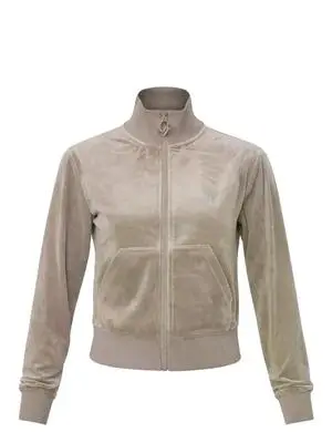 GUESS Zip-Fastening Velvet Jacket