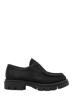 SERGIO MORETTI FIRENZE Lace-up Lug-sole Derby Shoes - Black