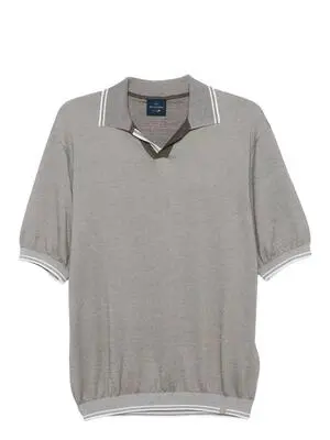 Paul & Shark Striped-trim T-shirt - Neutrals
