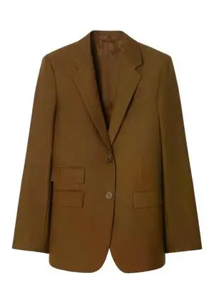 Burberry Wool Mohair Tailored Jacket - Brown