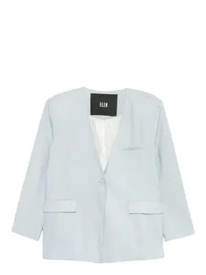 ELEH V-neck Blazer - Blue