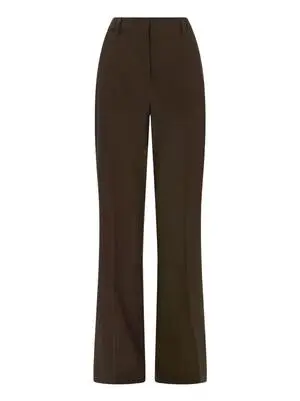 GOLDEN GOOSE High-waisted Flared Trousers - Brown