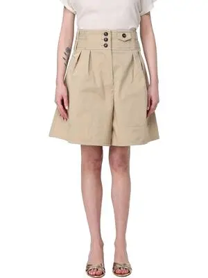 Zimmermann Belted Pleated Shorts - Beige