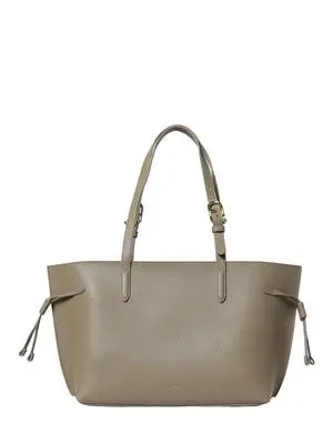 Furla Furla Ava Grained Leather Shoulder Bag With Metal Logo Dust