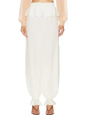 LoveShackFancy Clyra Pant - Cream