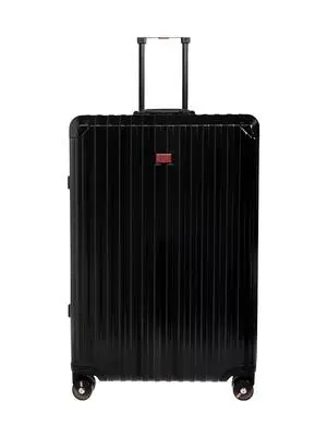 DIESEL® Ribbed Aluminum Suitcase - Black