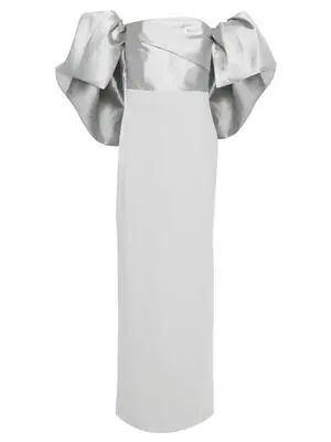 Solace London Floris Draped Maxi Dress - Grey